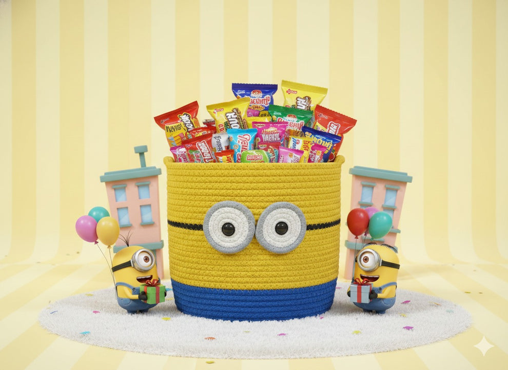Cheeky Yellow Buddy Treat Basket – www.thegiftroad.com